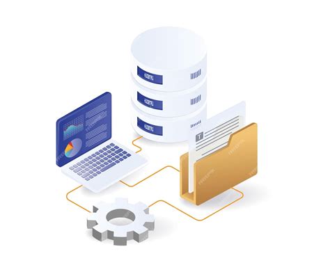 Premium Vector Data Storage Server Analyst Management Network