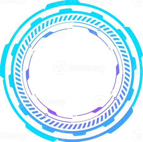 Hud Futuristic Element Abstract Optical Neon Aim 23265002 Png