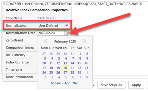 relative index comparison function ric