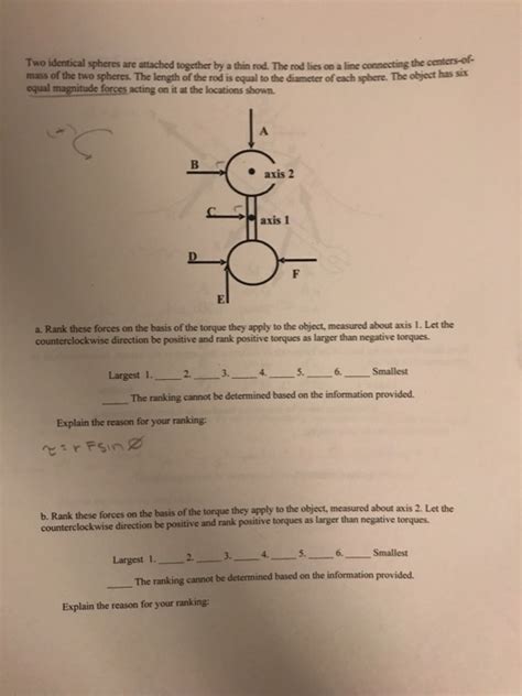 Solved Two Identical Spheres Are Attached Together By A Thin Chegg