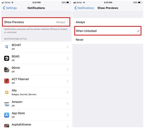 How To Disable Lock Screen Notifications And Previews In Ios 11 Beebom