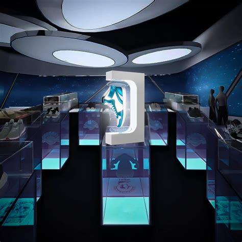 Ultra Floating Shoes Display Magnetic Suspension Shoes Stand With Led