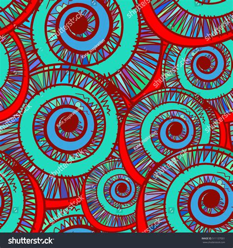 Hand Drawn Vector Seamless Pattern Abstract Stock Vector Royalty Free 511137001 Shutterstock