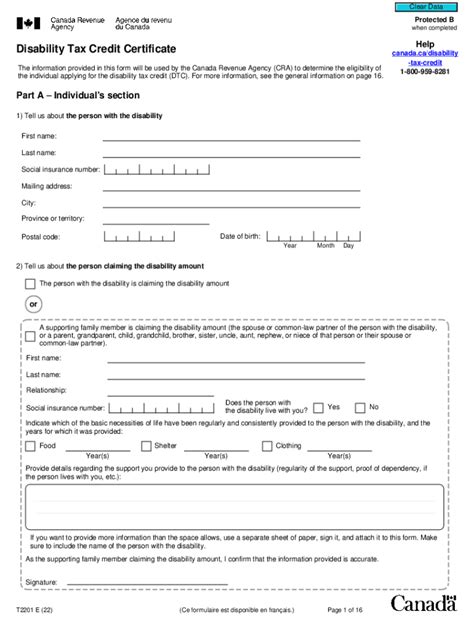 T2201 Fillable Form Printable Forms Free Online