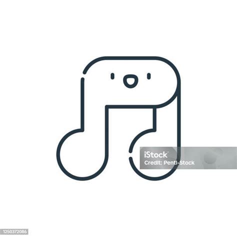 음악 노트 벡터 아이콘 음악 노트 편집 가능한 스트로크 음악 노트 웹 및 모바일 앱 로고 인쇄 미디어에 사용하기위한 선형 기호 얇은 선 그림 벡터 격리 된 윤곽선 도면입니다