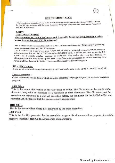 MP Lab Manual Exp Microprocessor Lab Studocu