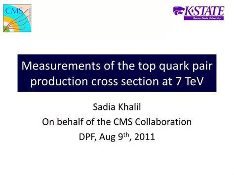 Ppt Measurements Of The Top Quark Pair Production Cross Section At 7 Tev Powerpoint
