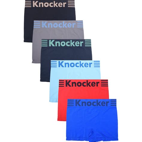Knocker Mens Seamless Boxer Briefs Ms048m Uni Hosiery Co Inc