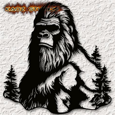 Sasquatch Wall Art Big Foot Wall Decor Bigfoot Decoration 3d Model By Kaozkitten On Thangs
