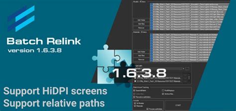 Batch Relink Version 1742 Windows Application For 3d Asset