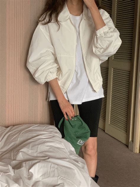 가을까지 탄탄소재 여름 숏야상 바스락 바람막이 윈드브레이커 에이블리