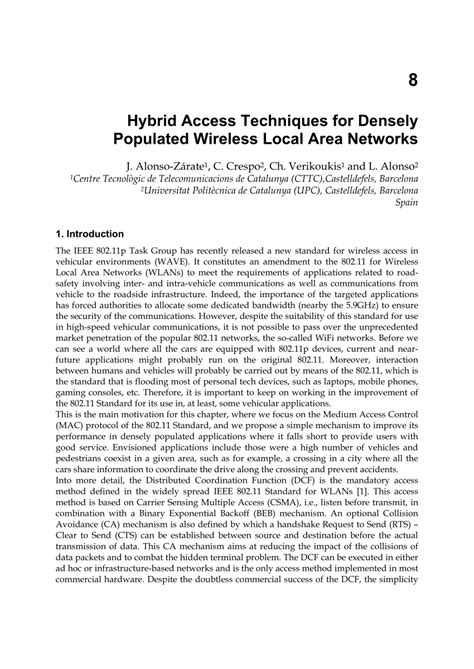 Pdf Hybrid Access Techniques For Densely Populated Wireless Local Area Networks