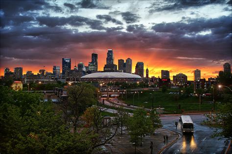 Minneapolis Mn Minnesota Downtown Sunset Minneapolis Mn Flickr