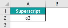Superscript In Excel How To Add Top Method Shortcuts