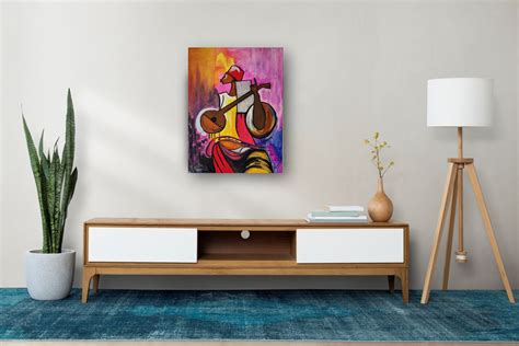 Traditional African Musician African Music Painting Unikart