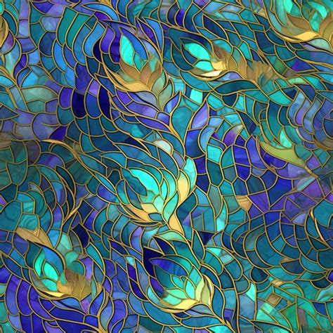 Premium Ai Image Peacock Feathers Pattern