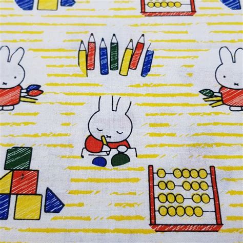 Cotton Miffy Learning Fabric Textil Siles Fabric Store