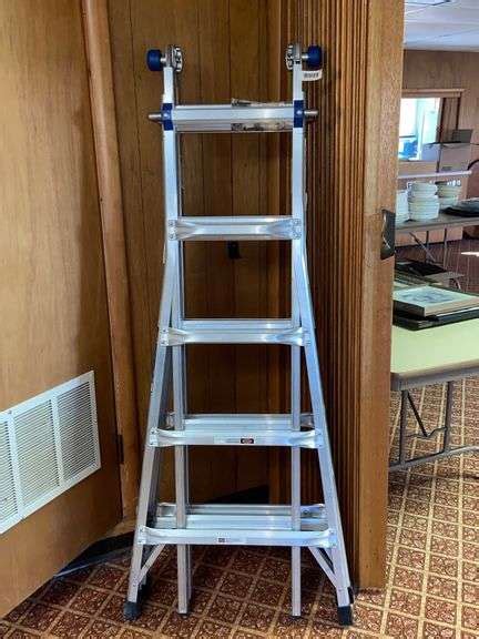 Werner Mt 22 Multi Position Aluminum Ladder Mclaughlin Auctioneers