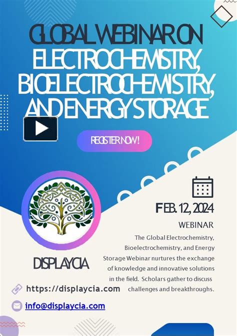 Ppt Global Webinar On Electrochemistry Bioelectrochemistry And Energy Storage Powerpoint