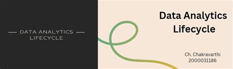 Data Analytics Lifecycle