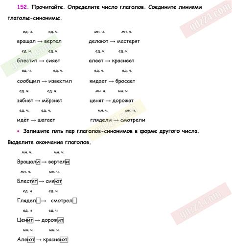 Ответы к 152 упражнению рабочей тетради по русскому языку Канакина за 3 класс 2 часть