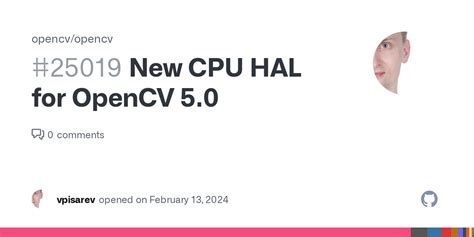 New CPU HAL For OpenCV 5 0 Issue 25019 Opencv Opencv GitHub
