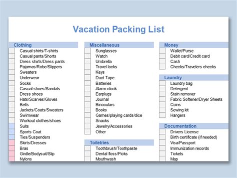 EXCEL Of Packing List Xlsx WPS Free Templates