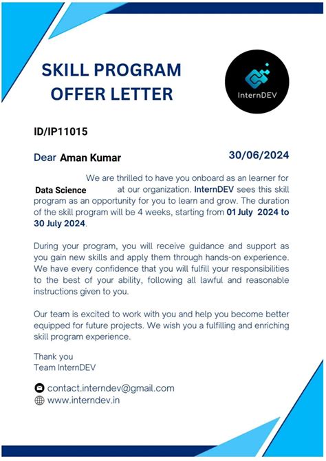 Aman Kumar On Linkedin Dear Connection Im Thrilled To Share That I Have Joined Interndev As A