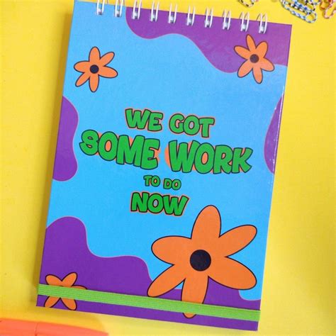 Planer Diário We Got Some Work To Do Now Inspirado No Desenho Scooby Doo Planner Work