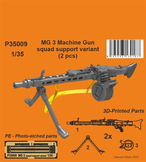 Mg 3 Machine Gun Squad Support Variant 2 Pcs