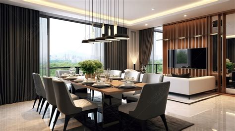 정교한 식탁 배경을 갖춘 고급스러운 주방의 놀라운 3d 렌더링 거실 가구 배경 식탁 배경 고급 주방 배경 이미지 Hd 거실 가구 식탁 고급 주방 배경 사진 무료