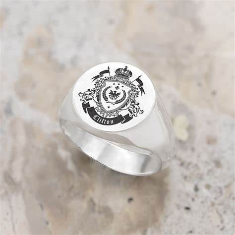 Mens Signet Rings Crafted In Solid Sterling Silver