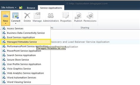 configuring managed metadata service in sharepoint step by step guide