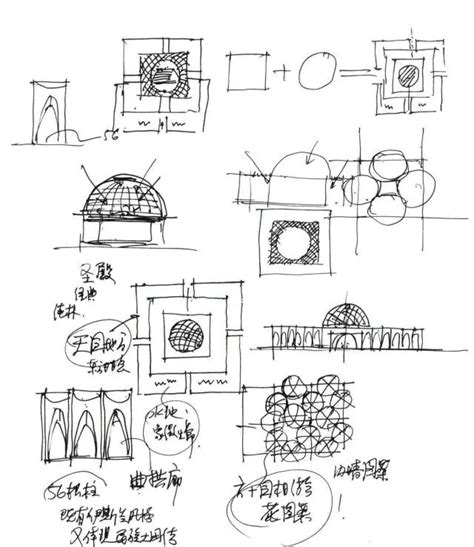 构思草图VS建成之后建筑师手稿 博物馆 草图 infinite 新浪新闻