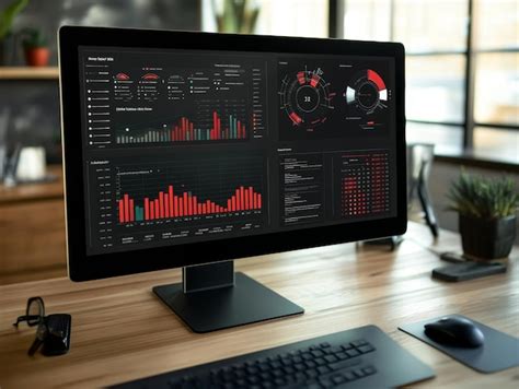 Predictive Business Kpi Data Technology Dashboard Premium Ai Generated Image