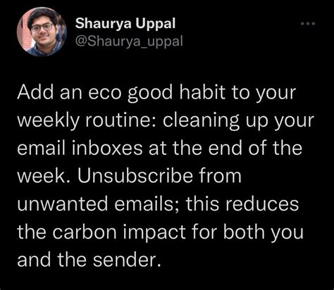 Shaurya Uppal On Linkedin Reduce Carbon Footprint Adopting New Habit Which Helps Environment And