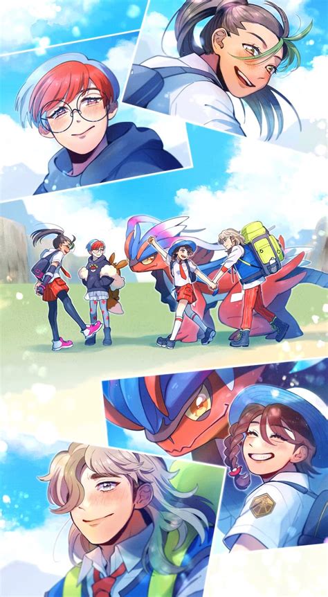 Juliana Nemona Arven Penny And Koraidon Pokemon And 1 More Drawn