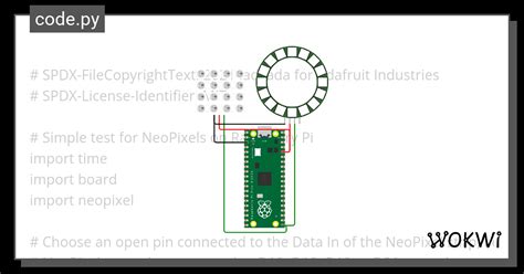 Circuitpython Neopixel Simple Test Copy Wokwi Esp32 Stm32 Arduino Simulator