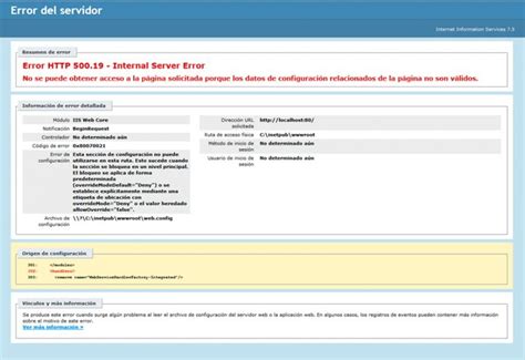 Solución al error 500 19 Internal Server Error Informática Sierra
