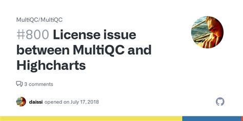 License Issue Between Multiqc And Highcharts · Issue 800 · Multiqcmultiqc · Github
