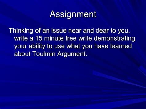 Structuring Arguments Ppt