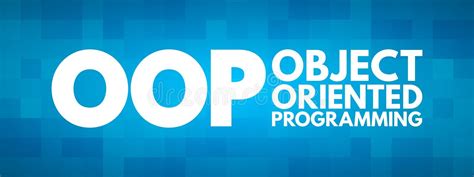 Oop Object Oriented Programming Acronym Stock Image Image Of Java Coded 197771971
