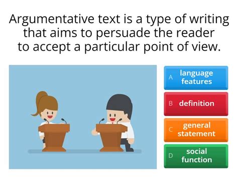 Argumentative Text Grade 9th Quiz
