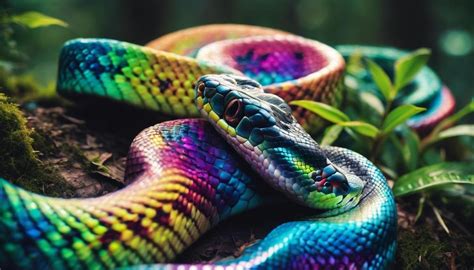 Rainbow Python Colorful Serpent