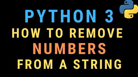 How To Remove Strip Numbers From A String In Python TUTORIAL Common