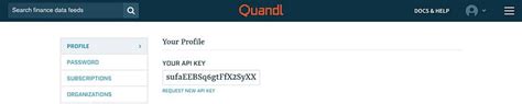 how to get data from quandl with python or excel