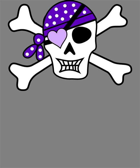 Girl Pirate Skull Clip Art