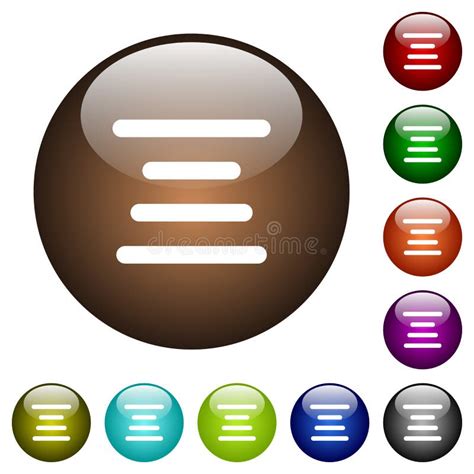 text align center color glass buttons stock illustration illustration of glass design 192767365