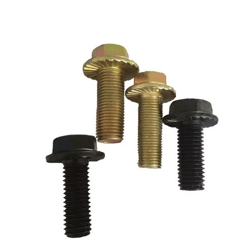 DIN6921 Class 6 8 Hex Flange Bolts China Metric Hexagon Flange And Hex Flange Bolts