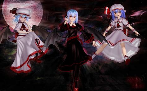 A Fistful Of Scarlets Cg Evil Eerie Wing Remilia Scarlet Creepy